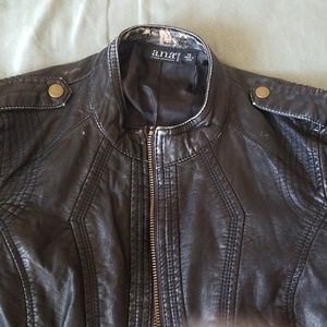 a.n.a | Jackets & Coats | Ana Brown Leather Jacket | Poshmark